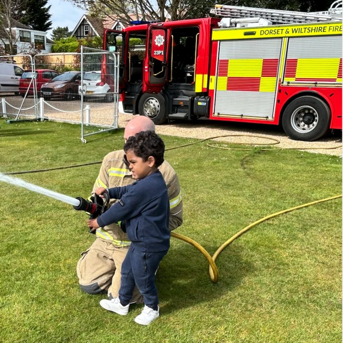 Dean Park Nursery - Nursery Children Enjoy Fire Brigade Fun